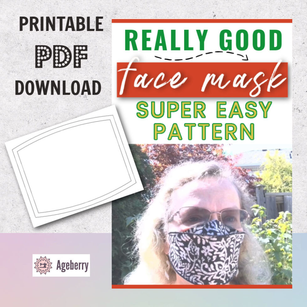 Tutorial and pattern for a simple fitted fabric face mask from www ...