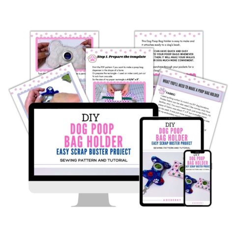 DIY Dog Poop Bag Holder | Sewing Pattern And Tutorial | shop.ageberry.com