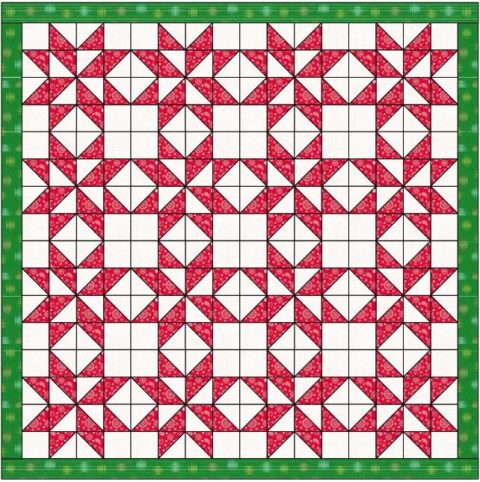 Christmas Star Quilt Block and Quilt Examples | shop.ageberry.com