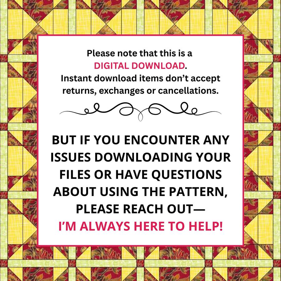 Quilt Block Pattern Garden Crossroads | shop.ageberry.com