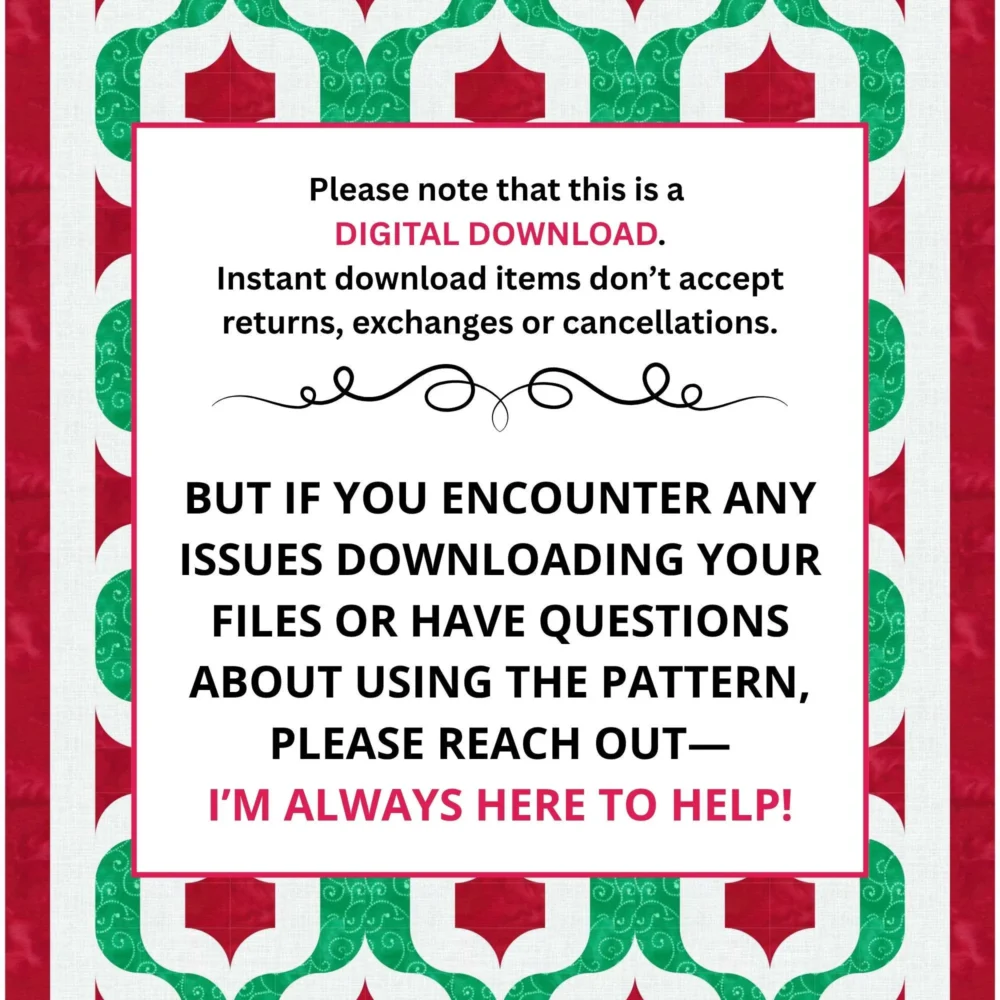 Christmas Lights Quilt Block Pattern | Drunkard’s Path Variation | PDF ...